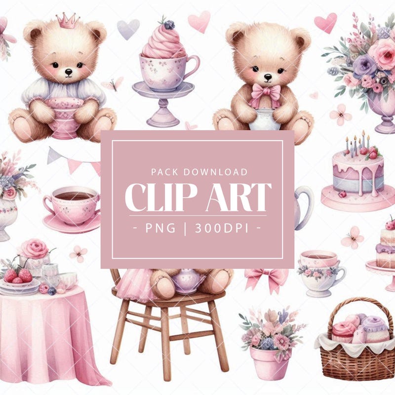 Bear Tea Set - Etsy