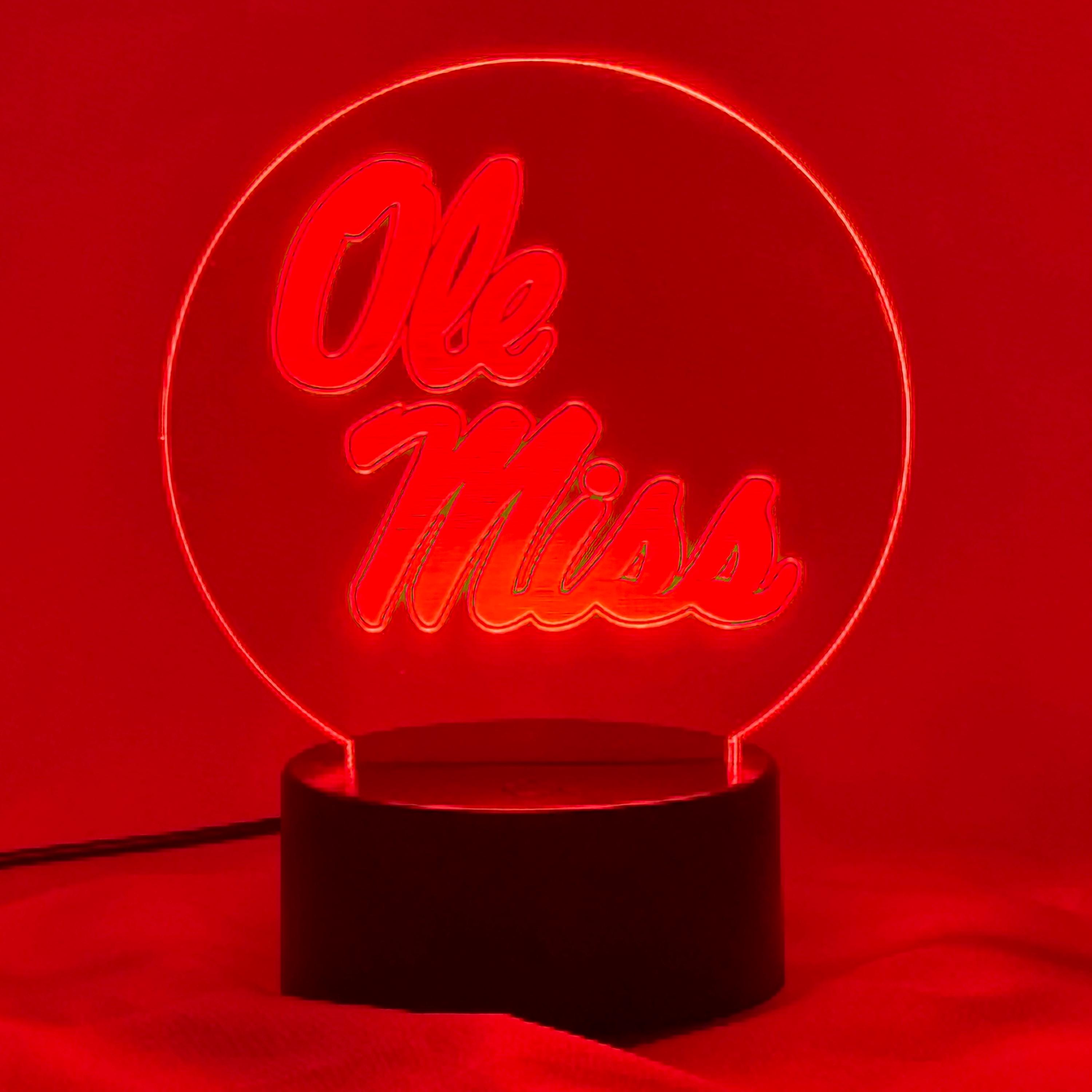 Acrylic Lights - College Teams 2 - Etsy