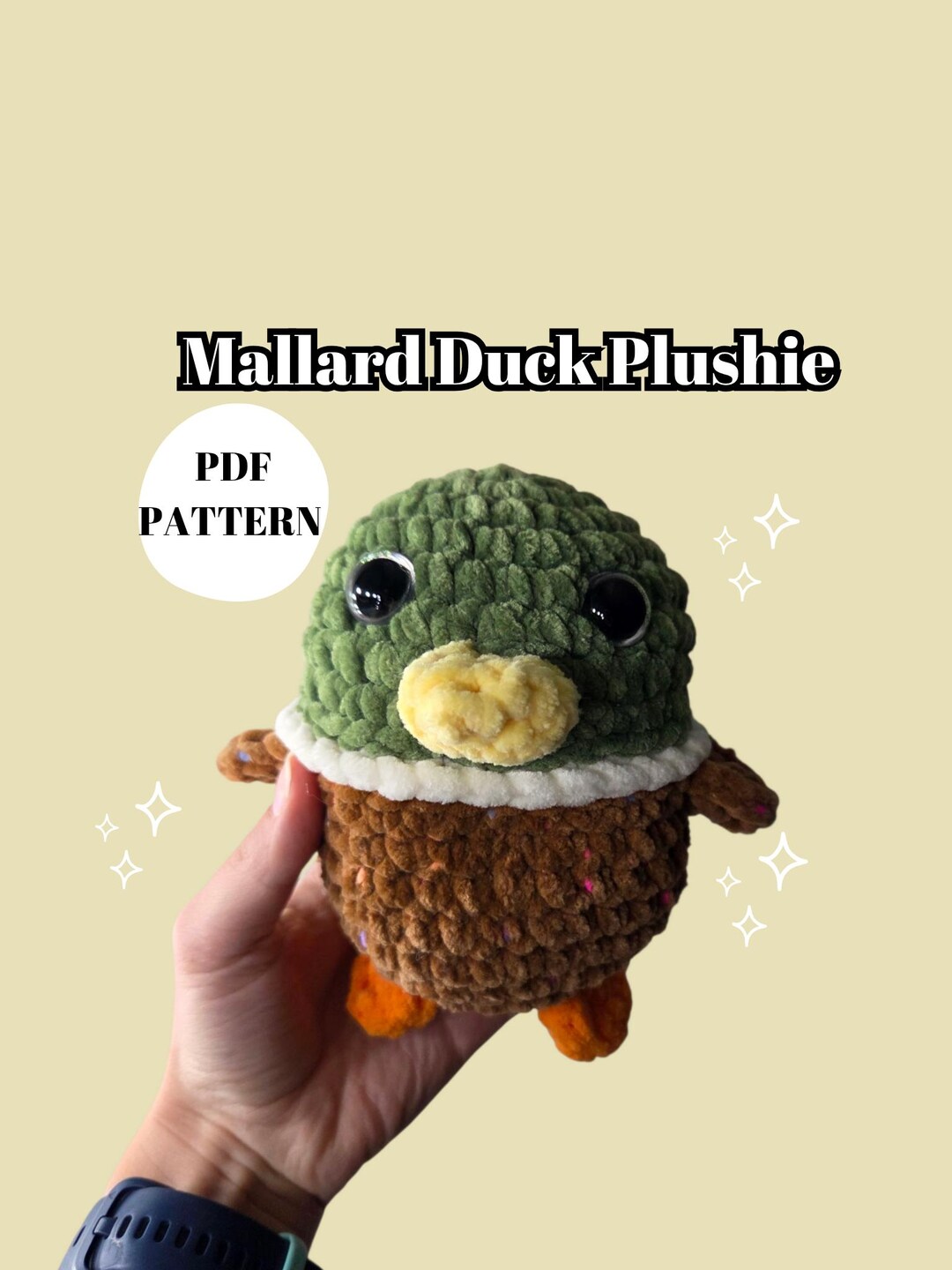 Mallard Duck Plushie: PDF Crochet Pattern - Etsy