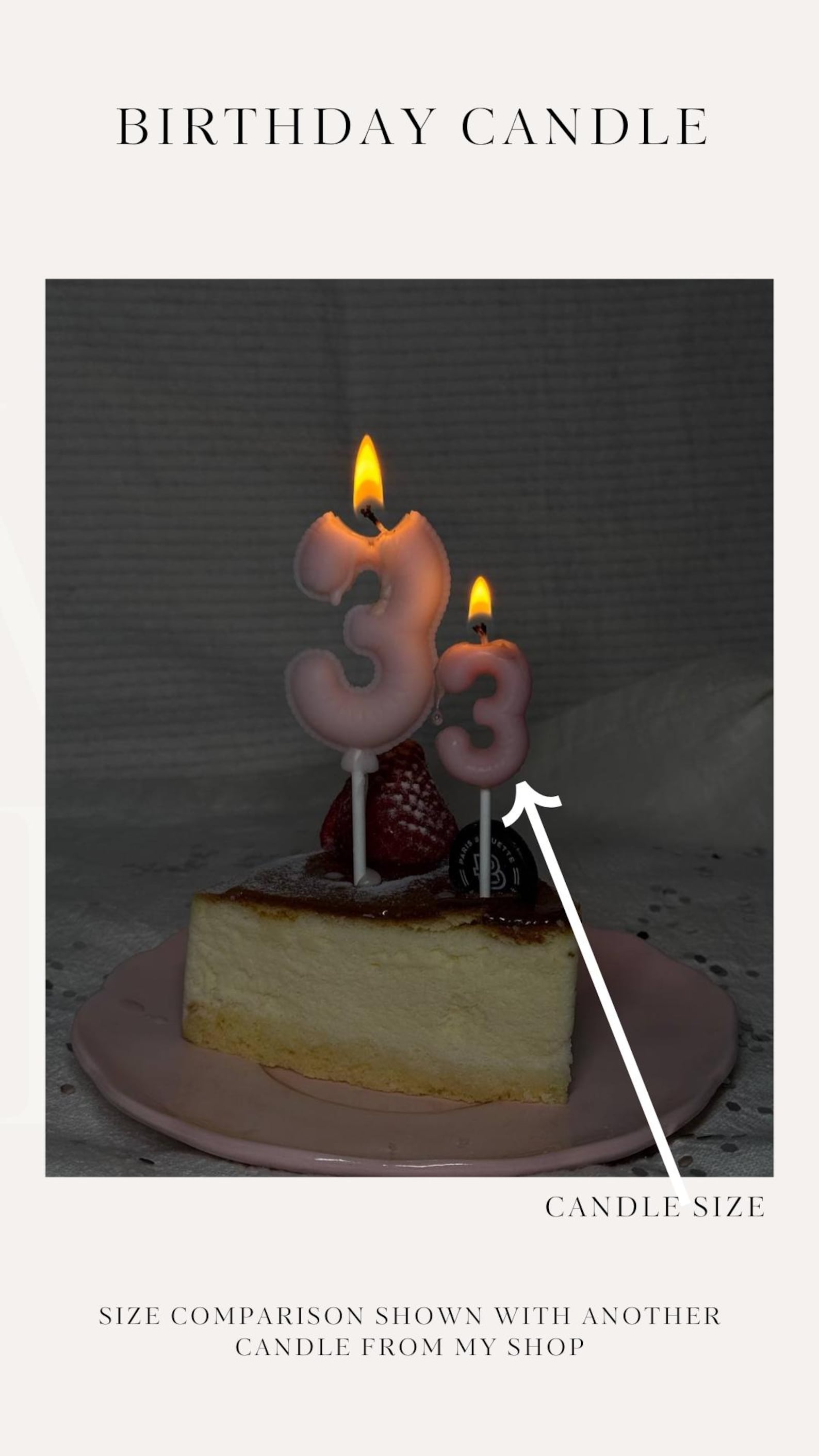 Handmade Number Birthday Candle: Soy & Beeswax Cake Topper|cake Candles ...