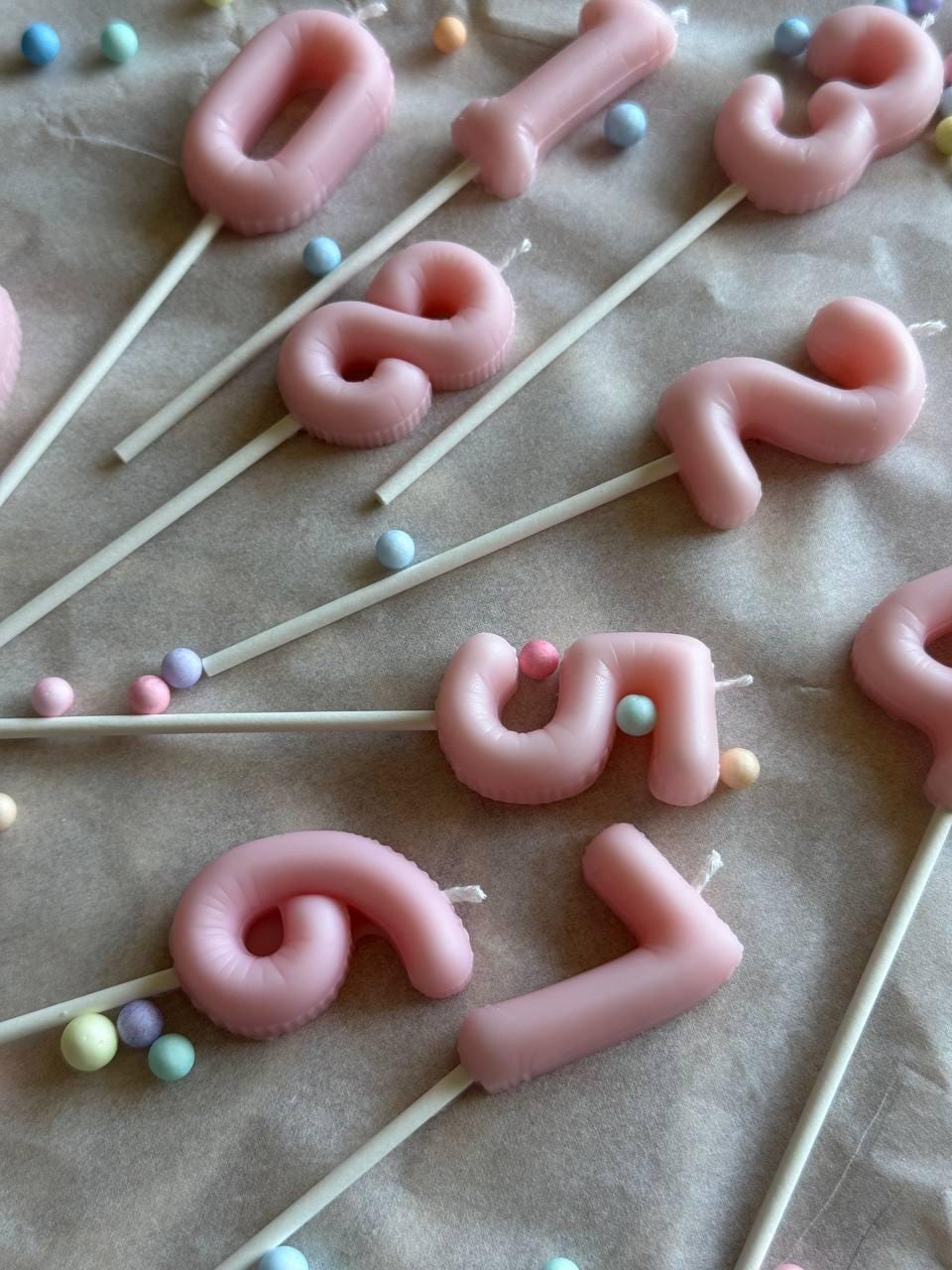 Handmade Number Birthday Candle: Soy & Beeswax Cake Topper|cake Candles ...