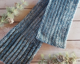 Teal Winter Scarf | Etsy