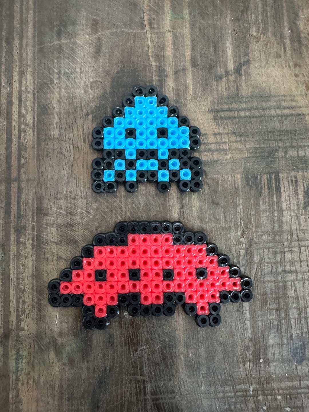 Space Invaders Perler Bead Art, Funny Perler Bead Art, Retro Video Game ...