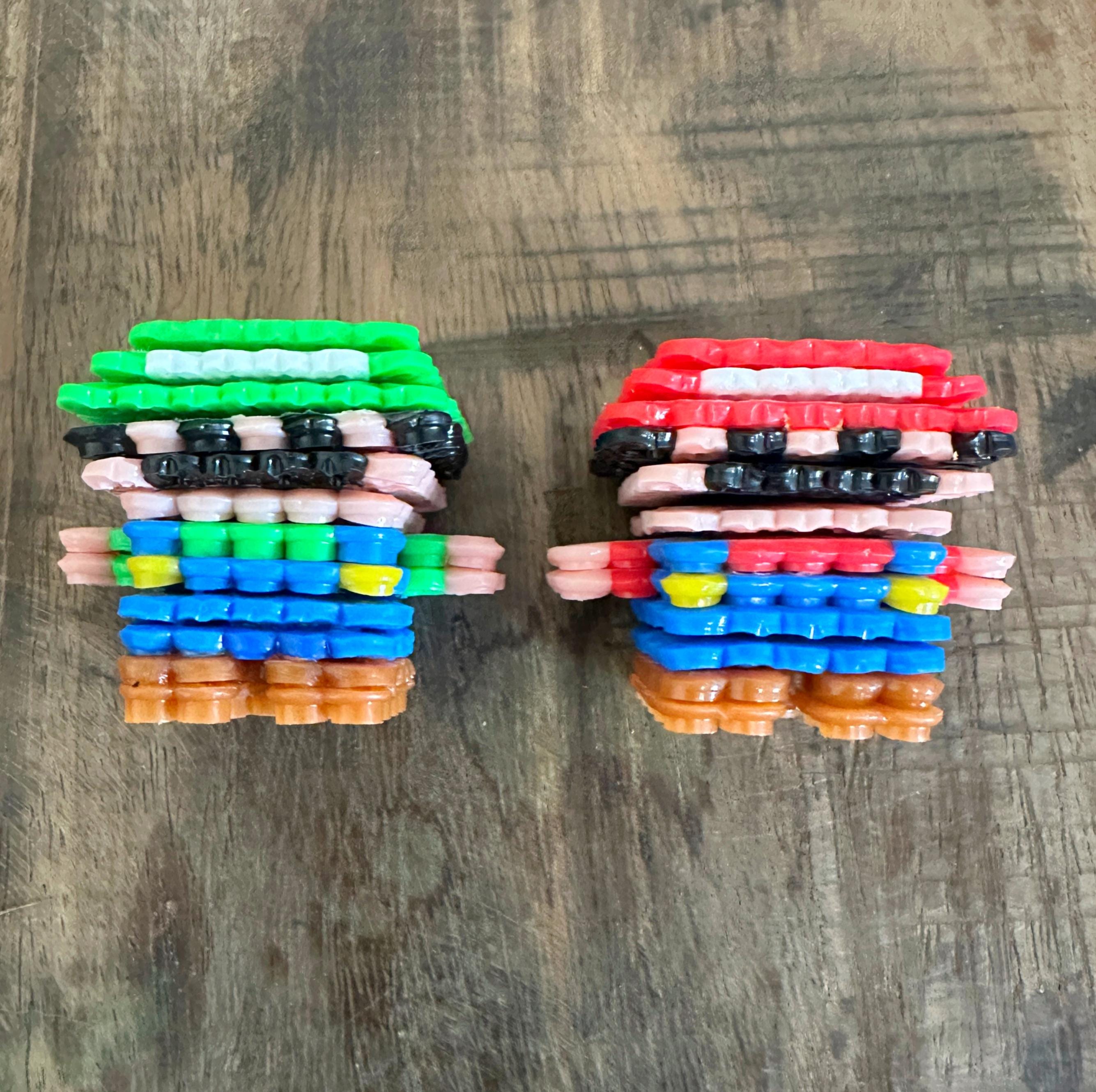 3D Super Mario Brothers Perler Bead Art, Funny Perler Bead Art ...