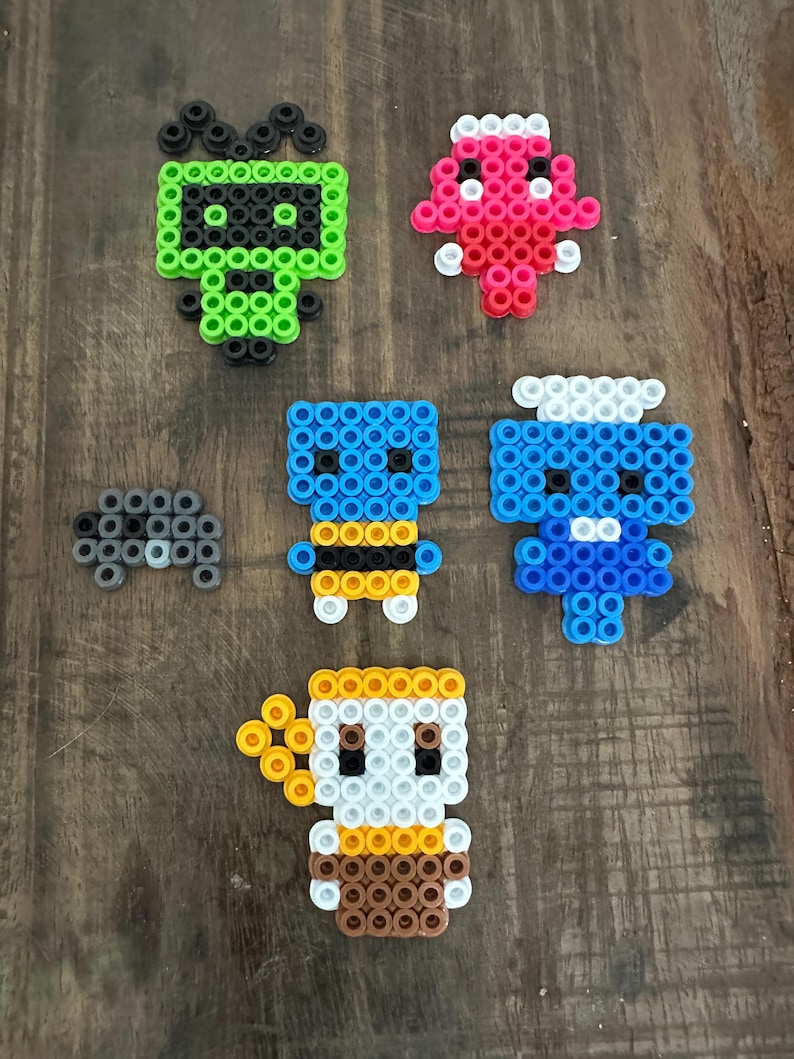 Dandy’s World, Perler Bead Art, Cake Topper, Party Favor, Cupcake ...