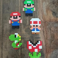 Fat Yoshi - Pixel Art - Made From Perler Beads - Etsy