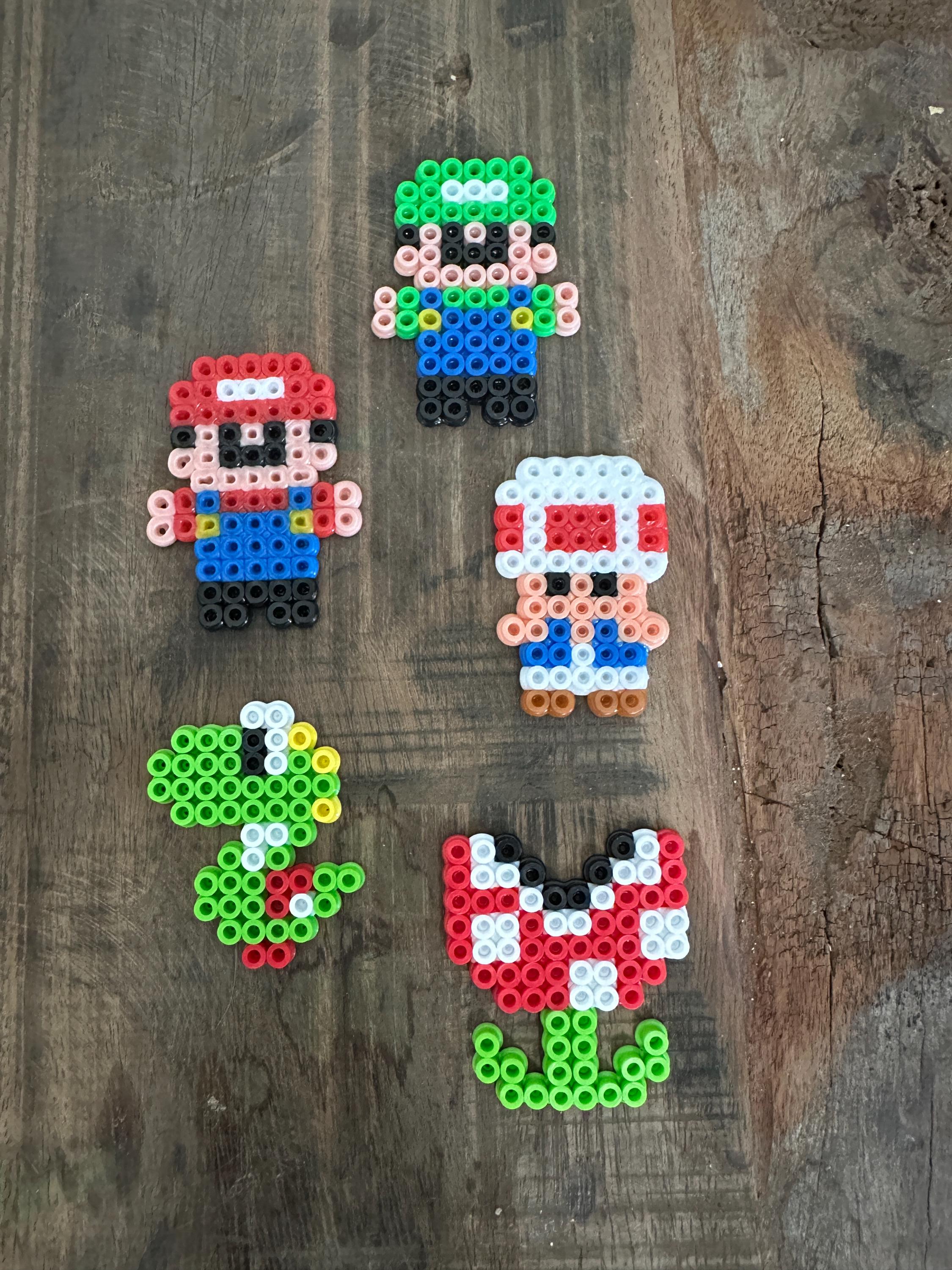 Super Mario Brothers Perler Bead Art, Funny Perler Bead Art, Nintendo ...