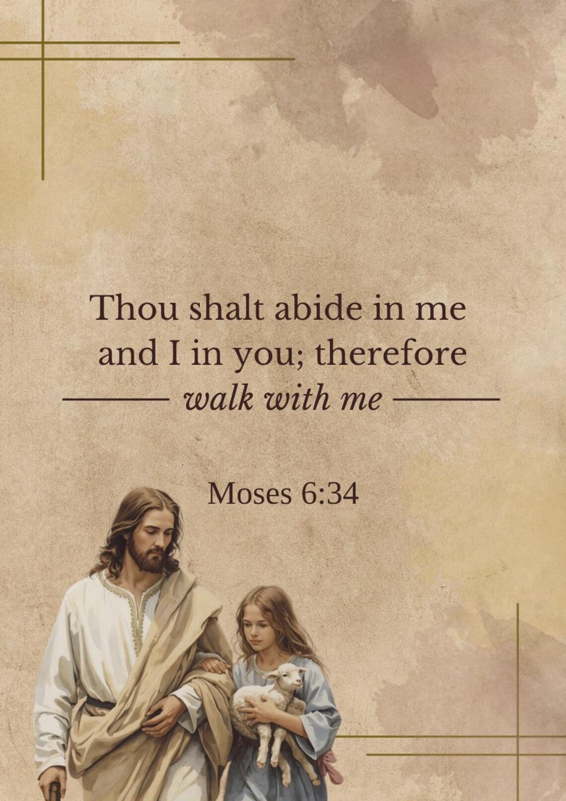 2026 LDS Youth Theme - Walk With Me, Moses 6, Watercolor Instant ...