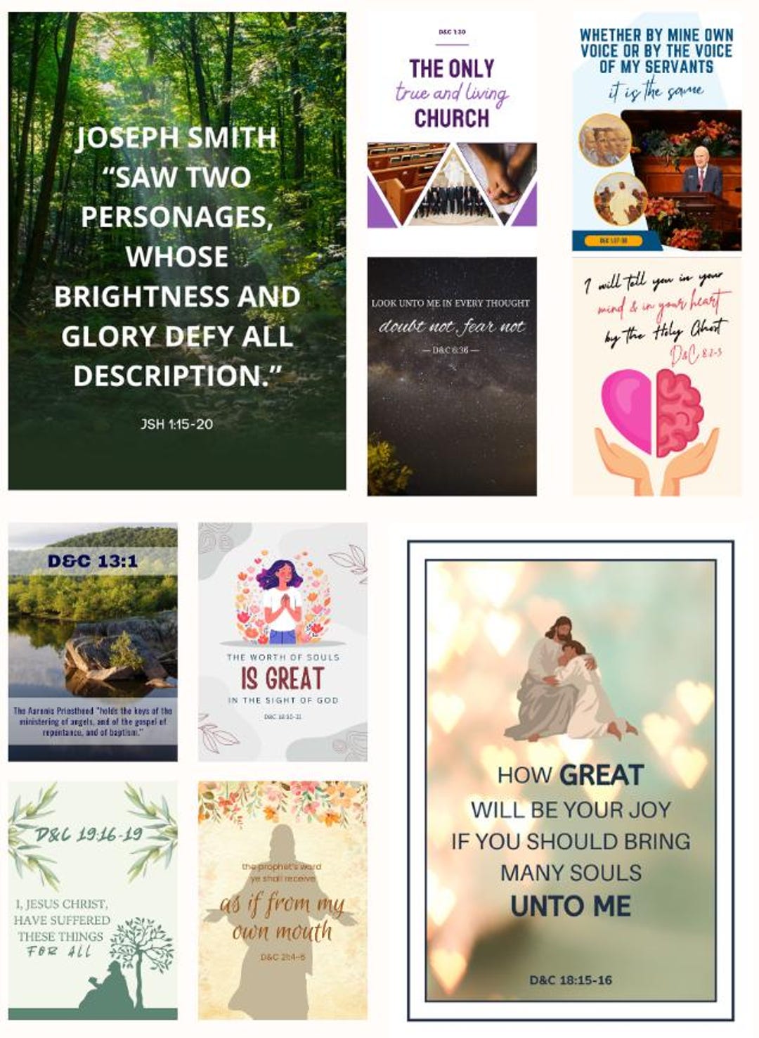 Doctrinal Mastery Posters for D&C Term 1, Doctrine and Covenants ...