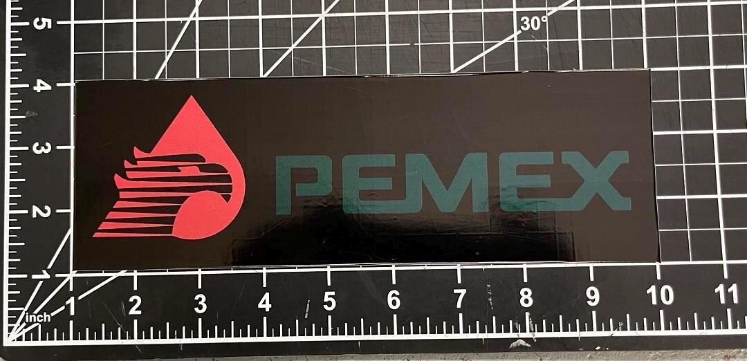 Pemex Black, Green and Red Sticker Adhesive Vinyl (9x3.5 Inches) - Etsy
