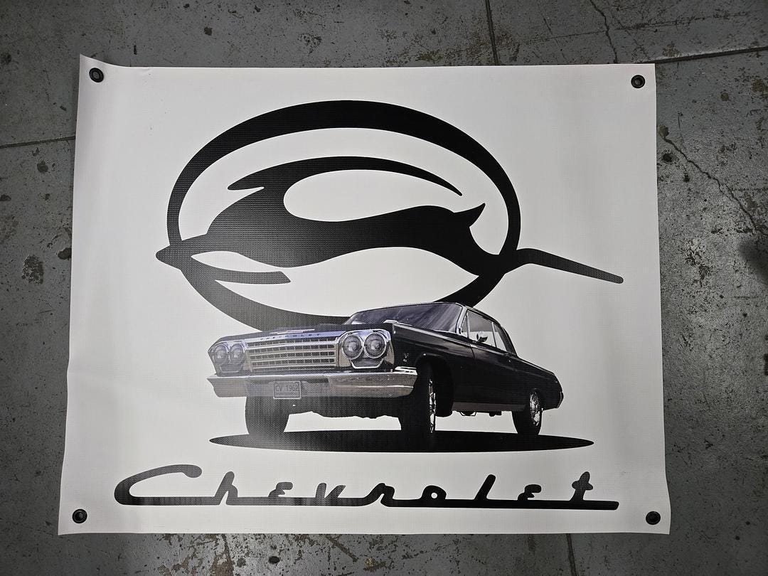 Chevrolet Impala 64 Poster Banner (32x25 Inches) - Etsy