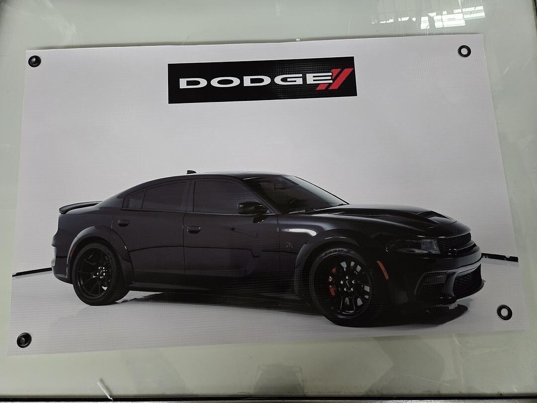 Dodge Hellcat Black Poster Banner (28x16 Inches) - Etsy