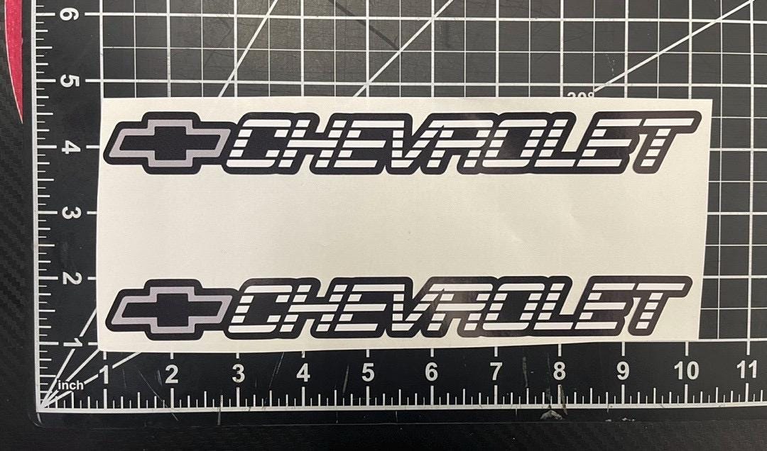 Chevrolet Chevy C/k Style Gray Sticker Decal Self Adhesive 2 Pieces ...