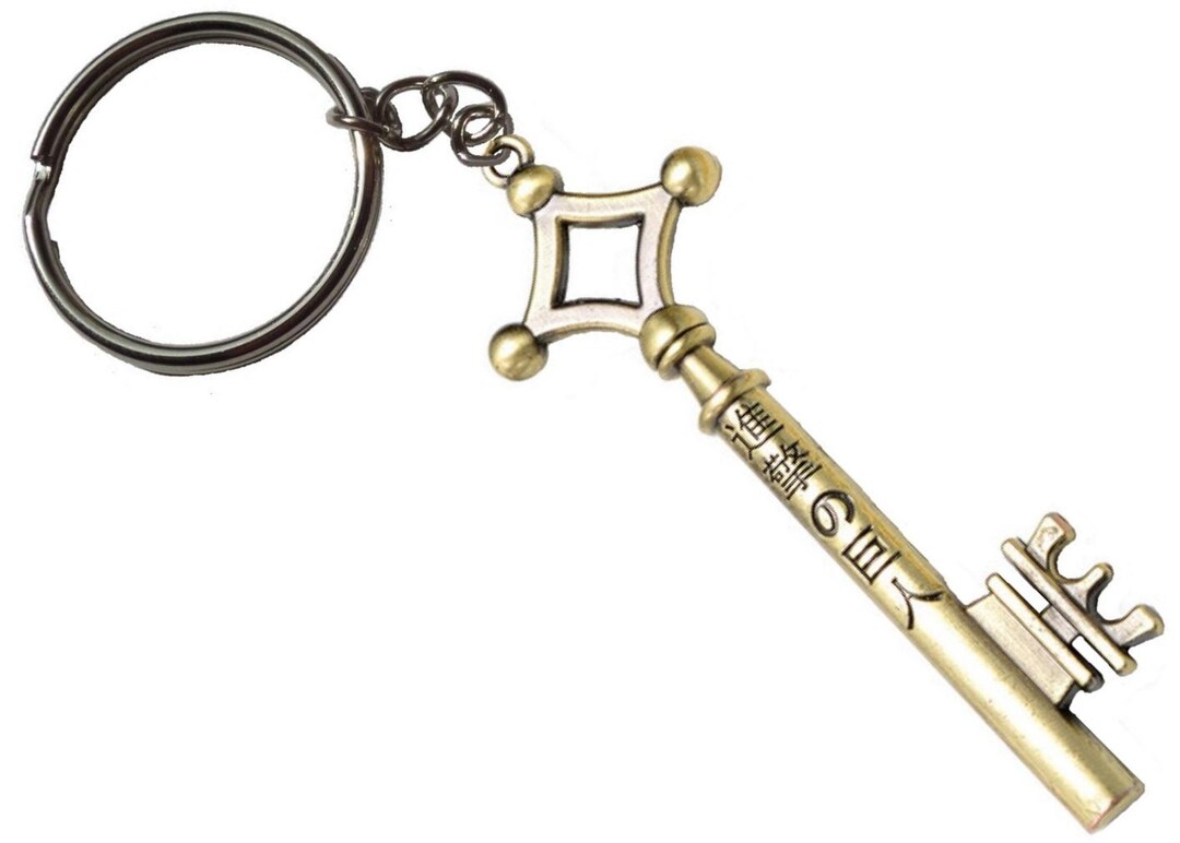 Retro Gamer Anime Manga Figure Keyring Necklace Eren Yeager Basement ...