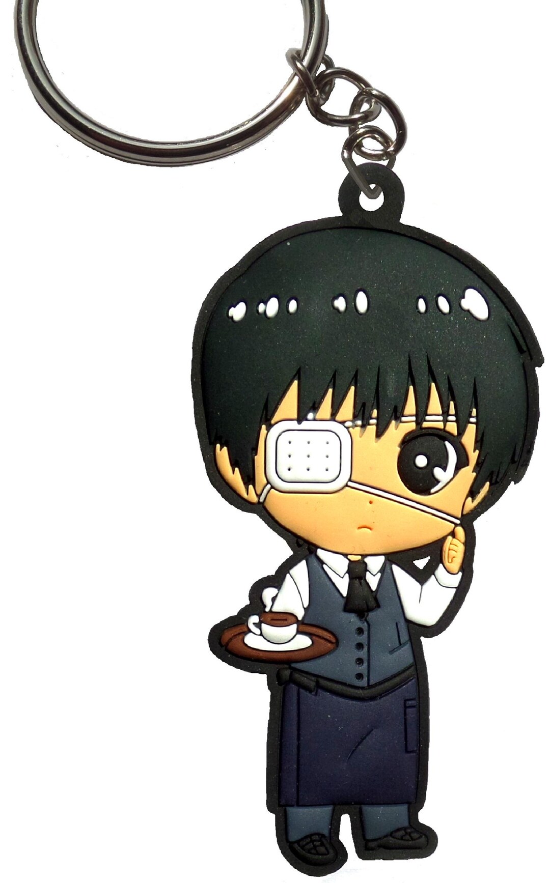 Retro Gamer Anime Manga Figure Keyring Keychain Ken Kaneki Mask Man - Etsy