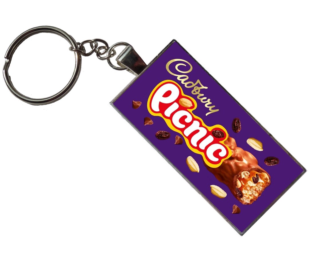 Chocolate Bar Raisin Peanut Butter Sweets Candy Keyring Keychain Cookie ...