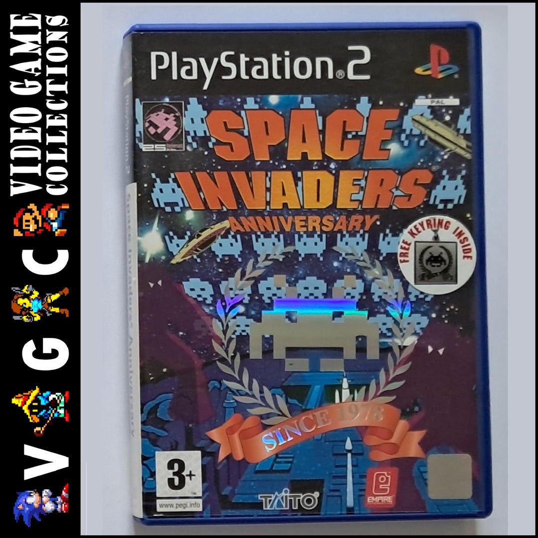 Ps2 Game Space Invaders Anniversary Complete Manual in Protective ...