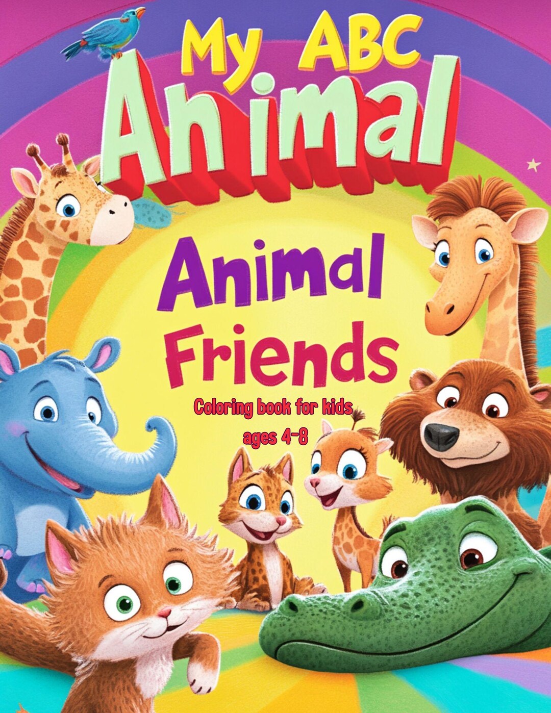 ABC Animal Alphabet Coloring Pages – Fun & Cute Letter Coloring Book ...