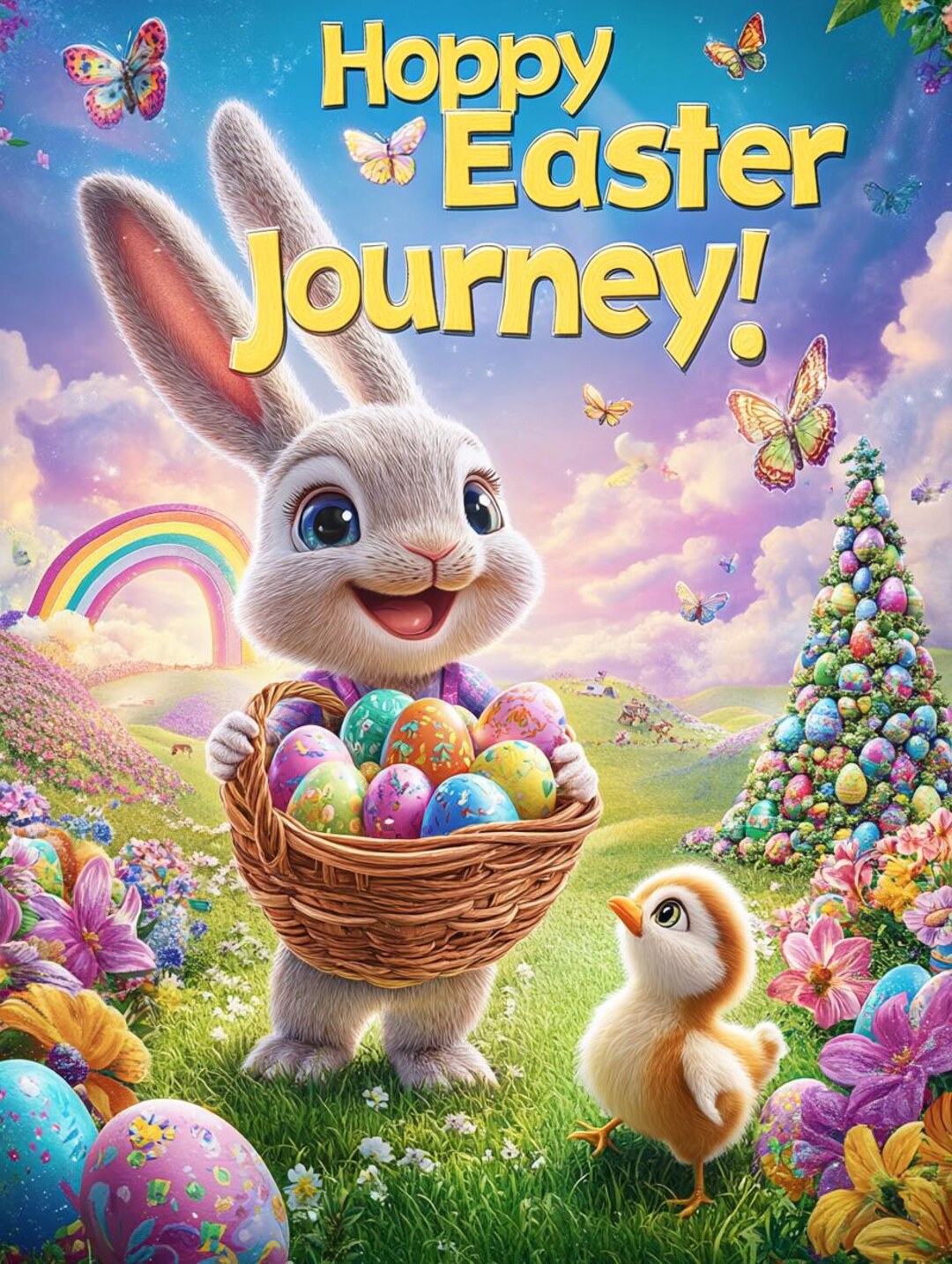 Hoppy Easter Bunny Adventure – Printable Coloring Book for Kids - Etsy