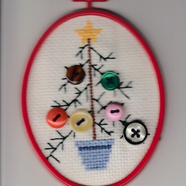 Cross Stitch Button - Etsy