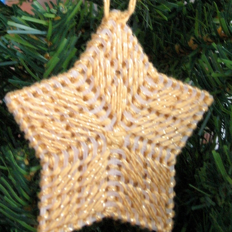 Plastic Canvas Star Ornaments - Etsy