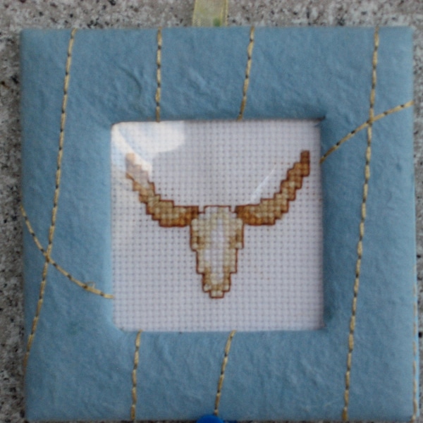 Cross Stitch Longhorn - Etsy