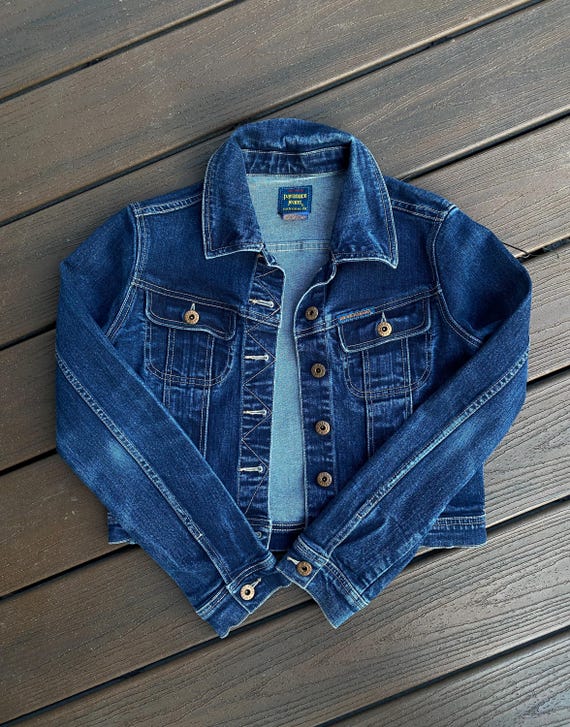 Vintage Parasuco Denim Jacket: Y2K Dark Wash Jean Jac… - Gem