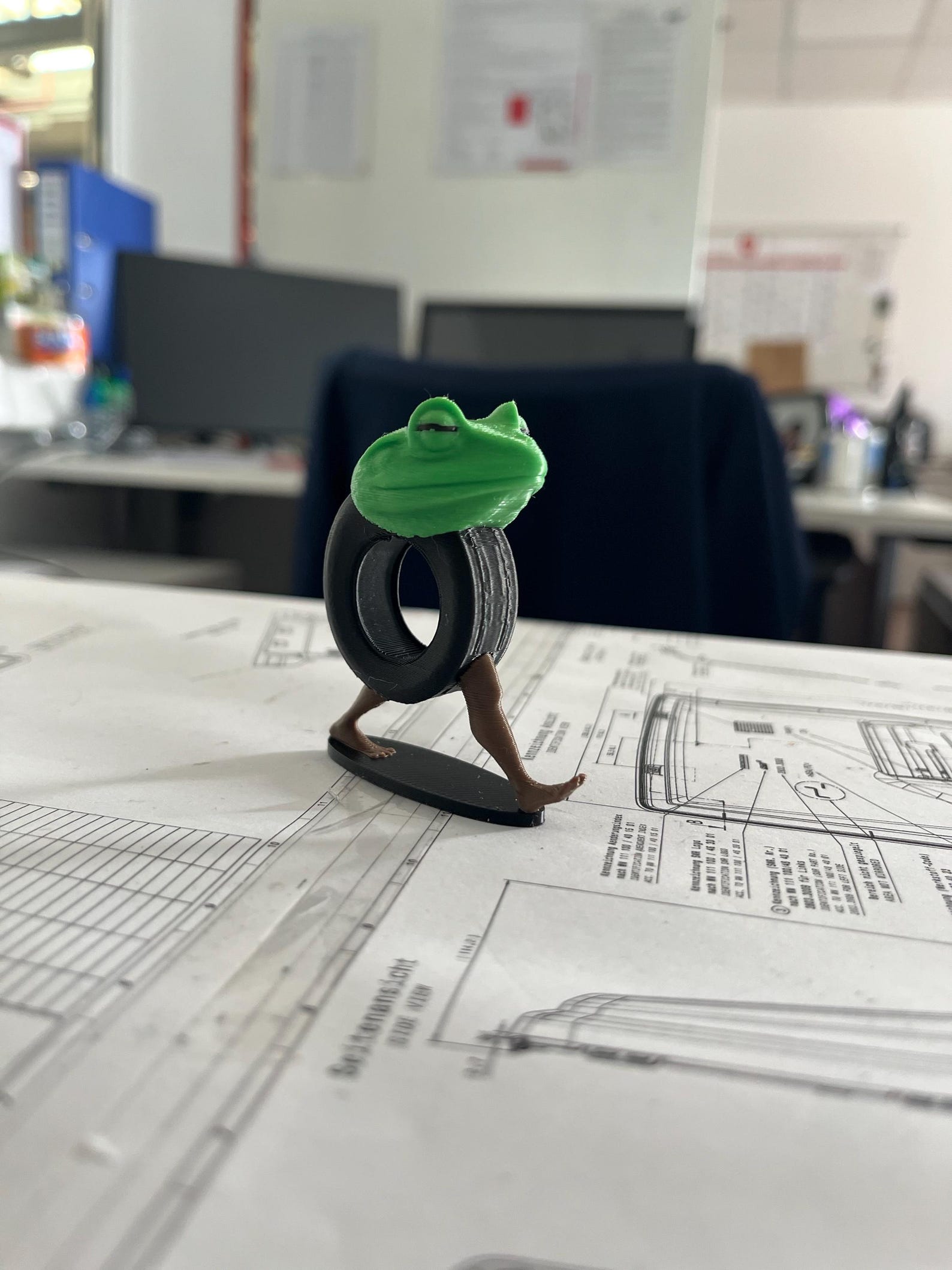 Boneca Ambalabu Frog 3d Printed Brainrot Meme Figure - Etsy UK