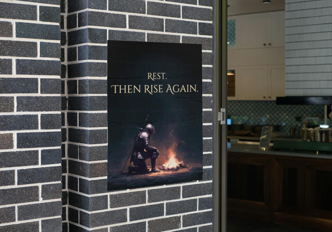 Rest Then Rise Again – Dark Fantasy Printable Wall Art | the Art of ...