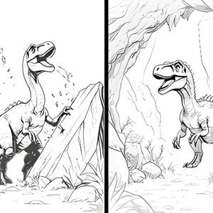 Dragon & Dinosaur Coloring Pages| 94 Kids Coloring Adventures - Etsy