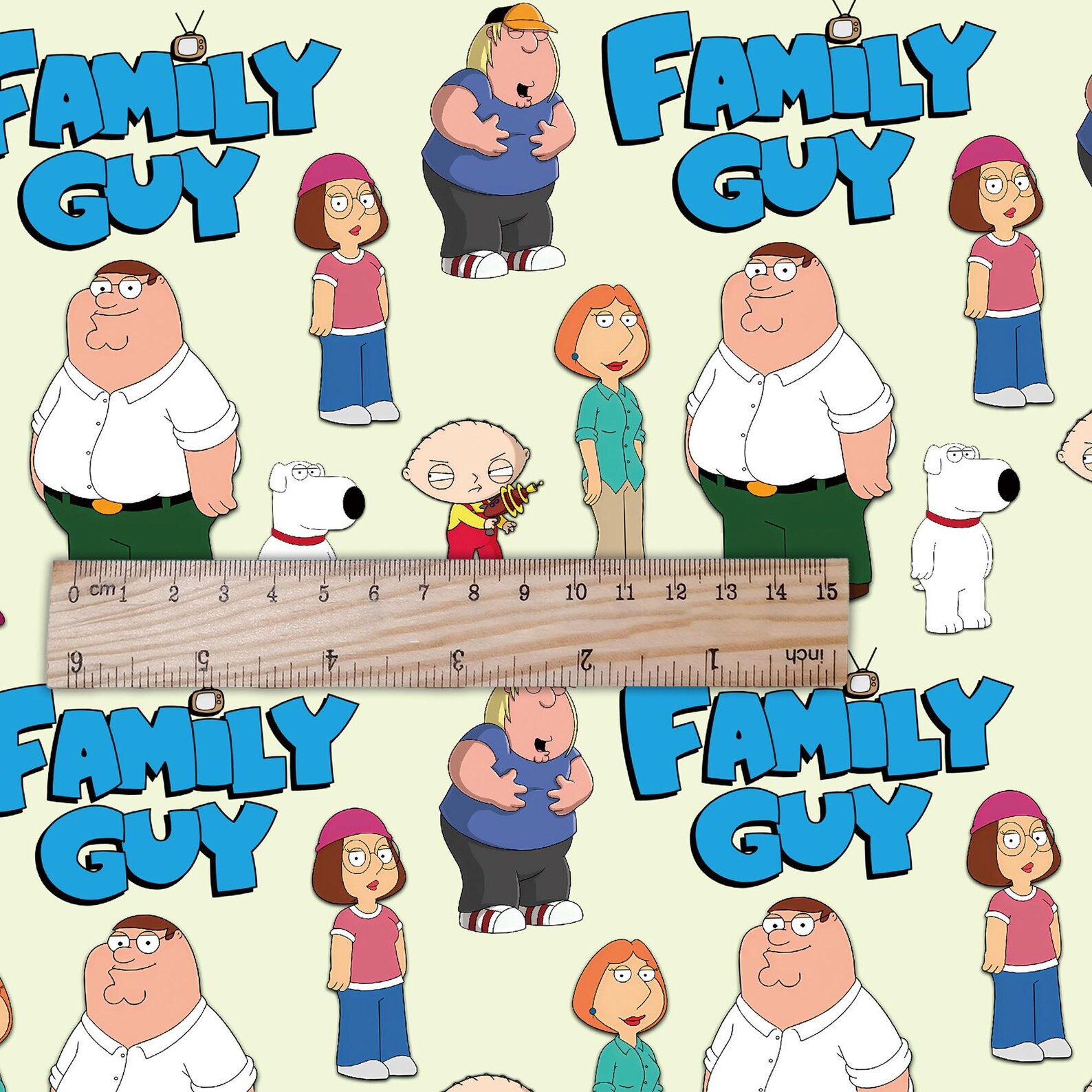 Family Guy Fabric, 100% Cotton Fabric, Sold by the Half Yard ...