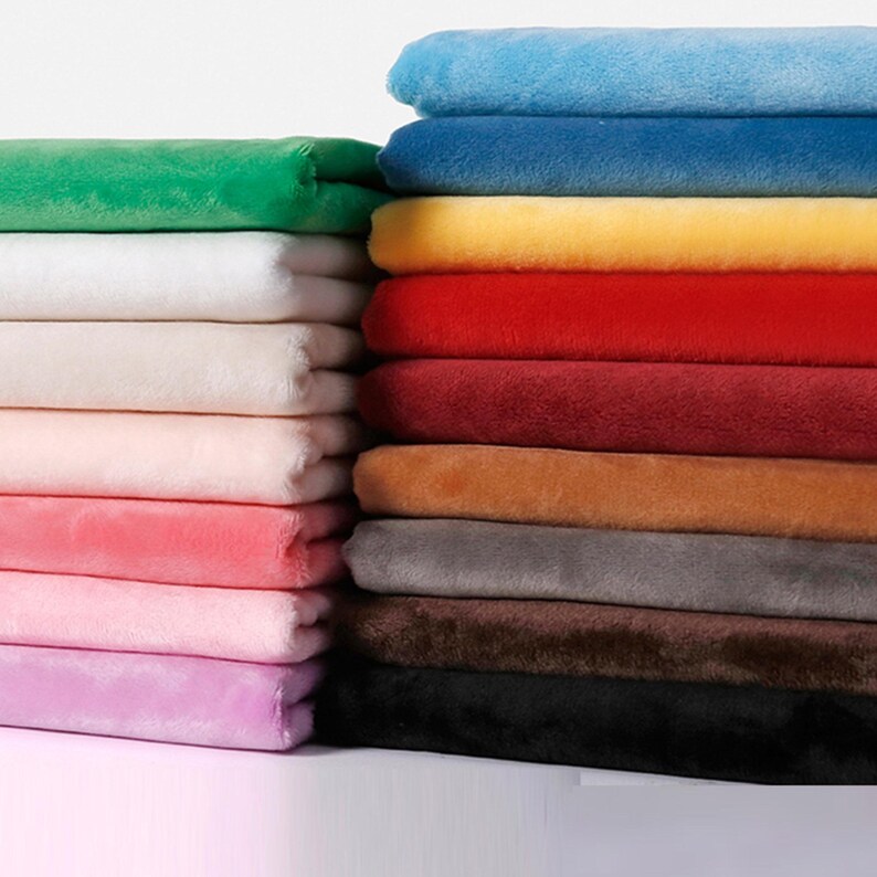 Minky Fabric- Doll Making- Short Plush Crystal Super Soft Plush Fabric ...