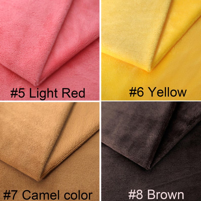 Minky Fabric- Doll Making- Short Plush Crystal Super Soft Plush Fabric ...