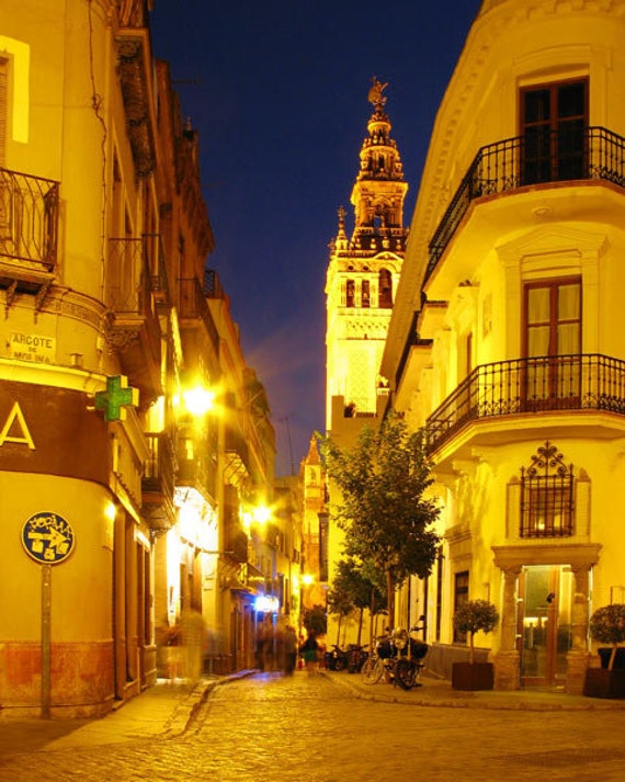 Seville Spain At Night