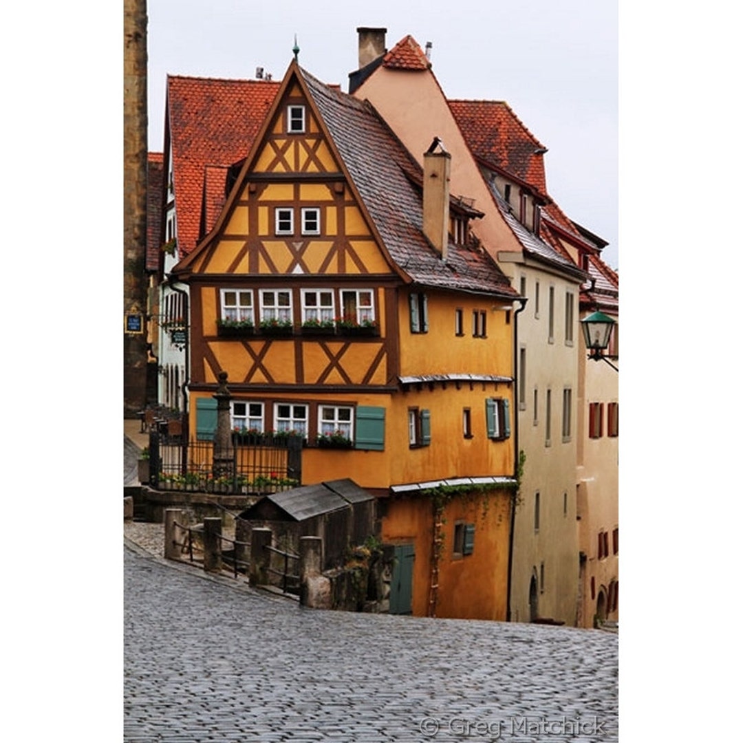 Fine Art Color Architecture Photography of the Plonlein in Rothenburg ...