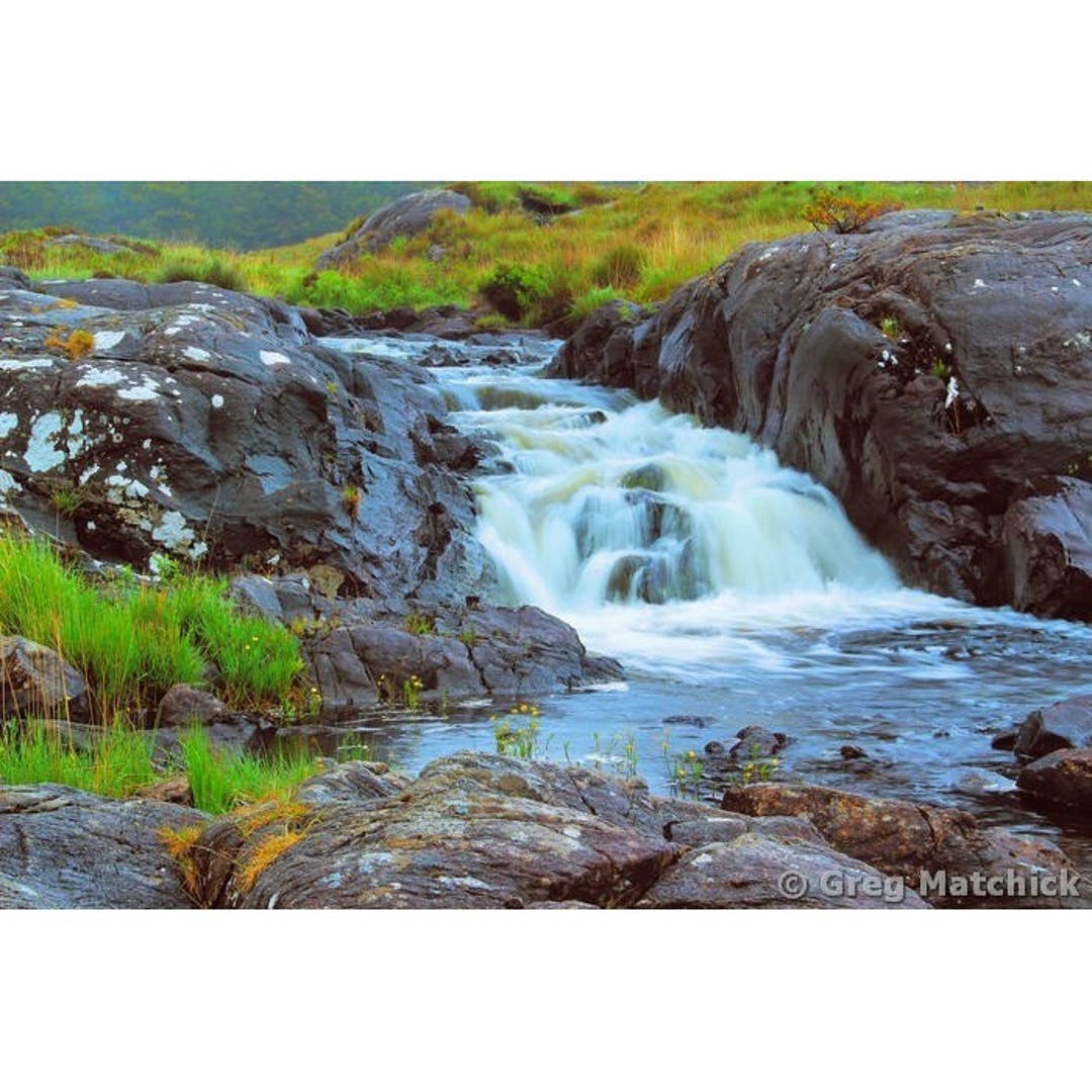 Fine Art Color Landscape Photography of Waterfall in Connemara Ireland ...