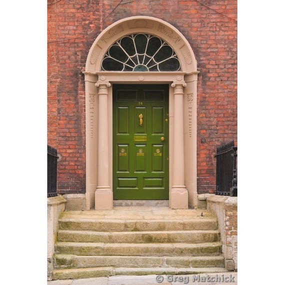 Olive Green Front Door