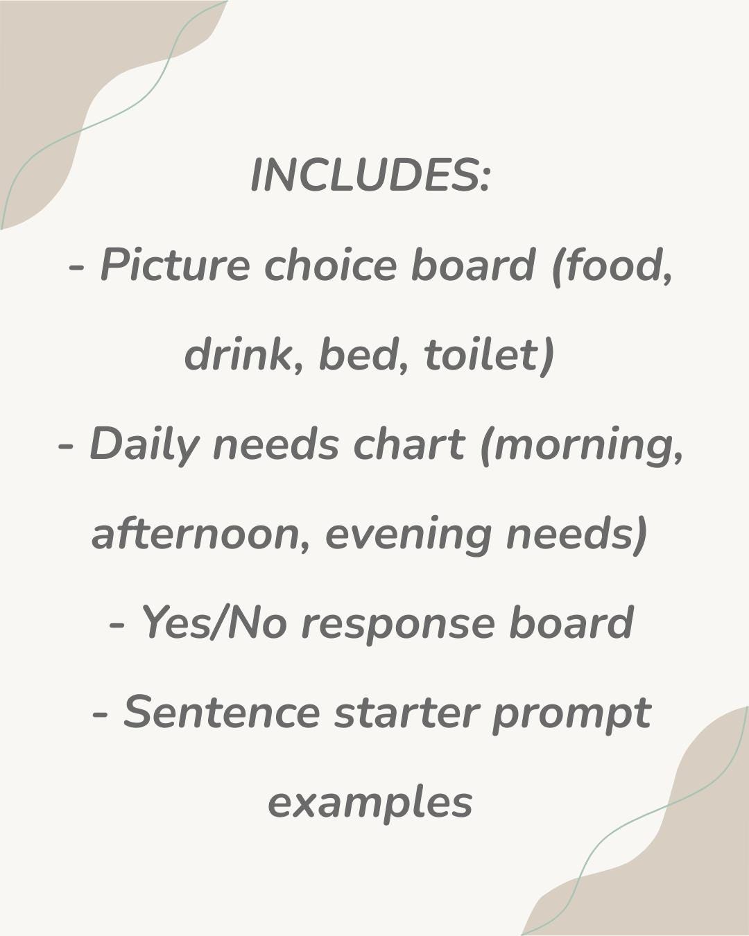 Aphasia Communication Tips Printable – Picture Choice Board & Yes/no ...