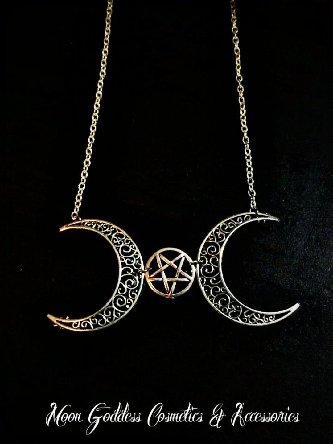 Moon Goddess Pentacle Necklace - Etsy