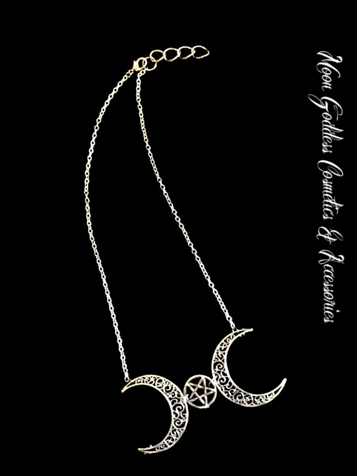 Moon Goddess Pentacle Necklace - Etsy