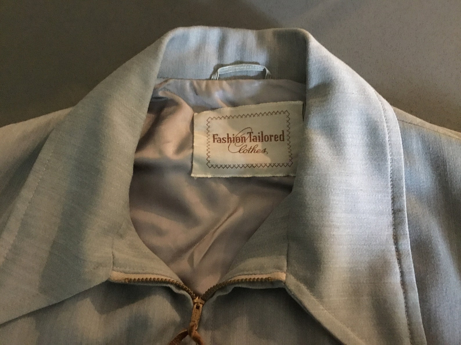 40s-50s Jacket Rare Vintage Jacket Dressy 49er Look Light Gray - Etsy