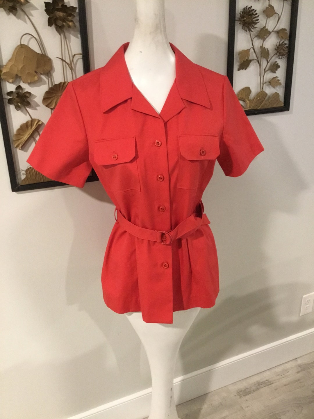 Koret of California Pant Suit NOS Flared Leg Bell Bottoms and Safari ...