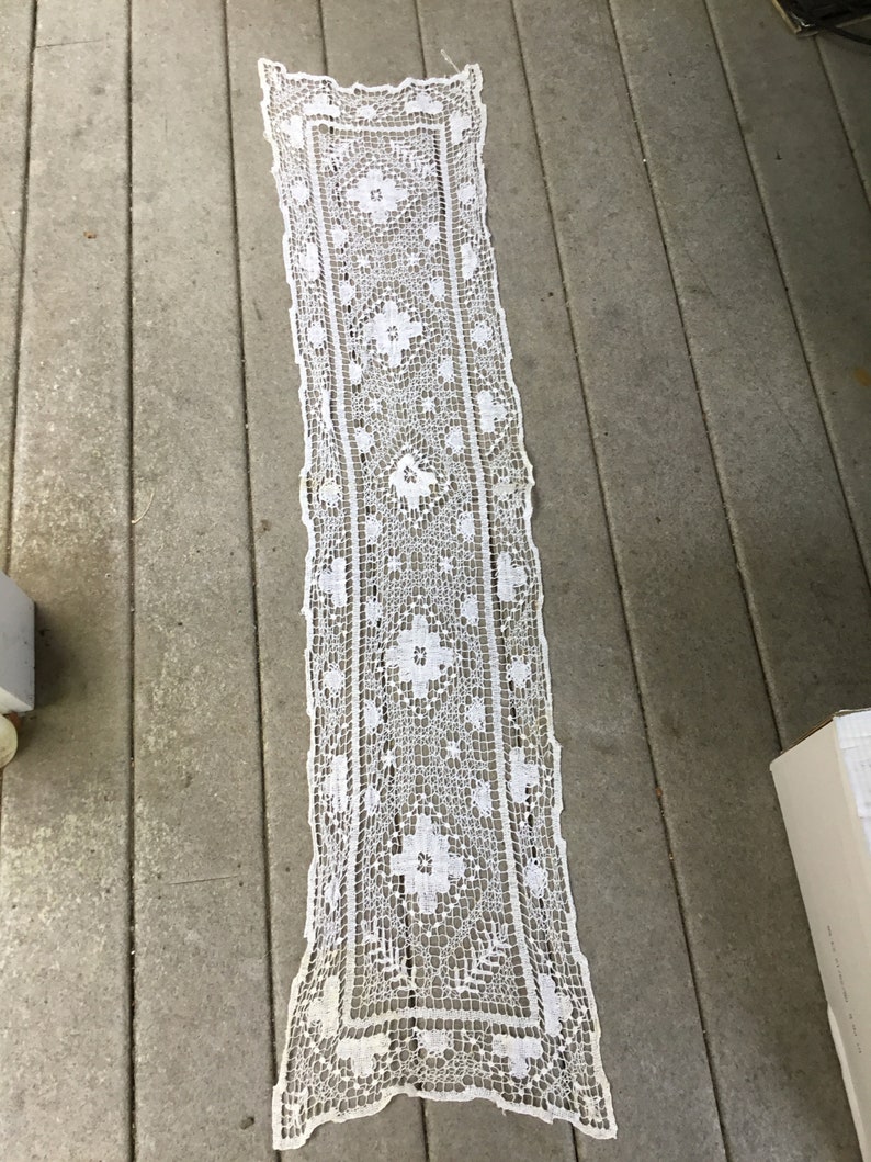 Vintage Runner Net Runner Intricate Net Runner with floral | Etsy