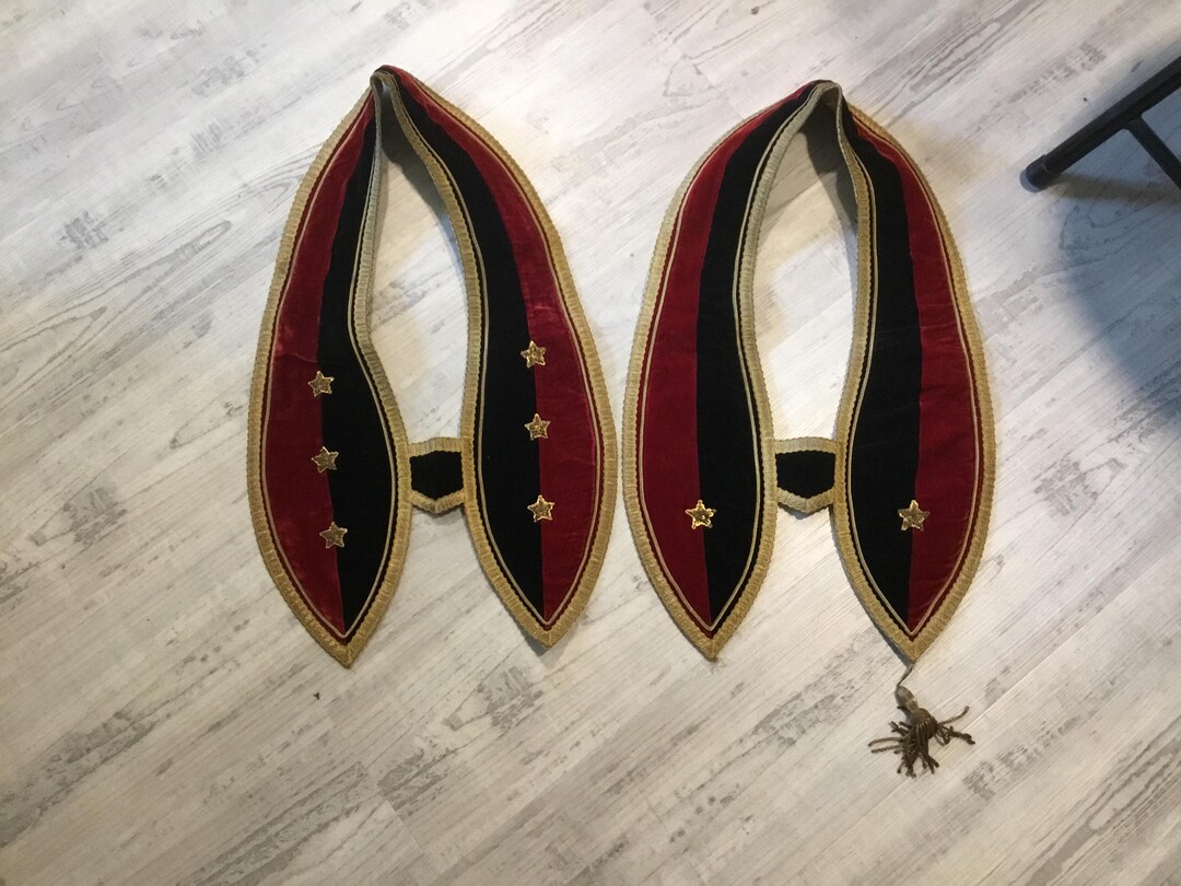 Ceremonial Sashes 2 Funky Velvet Sashes Odd Fellows or Sons of Hermann ...