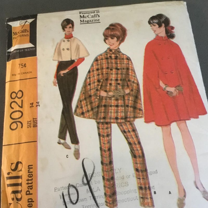 1960s Cape Pattern - Etsy