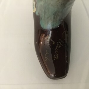 Pottery Boot Mcmaster Craft Pottery BMP Look Canada Souvenir Brown With ...