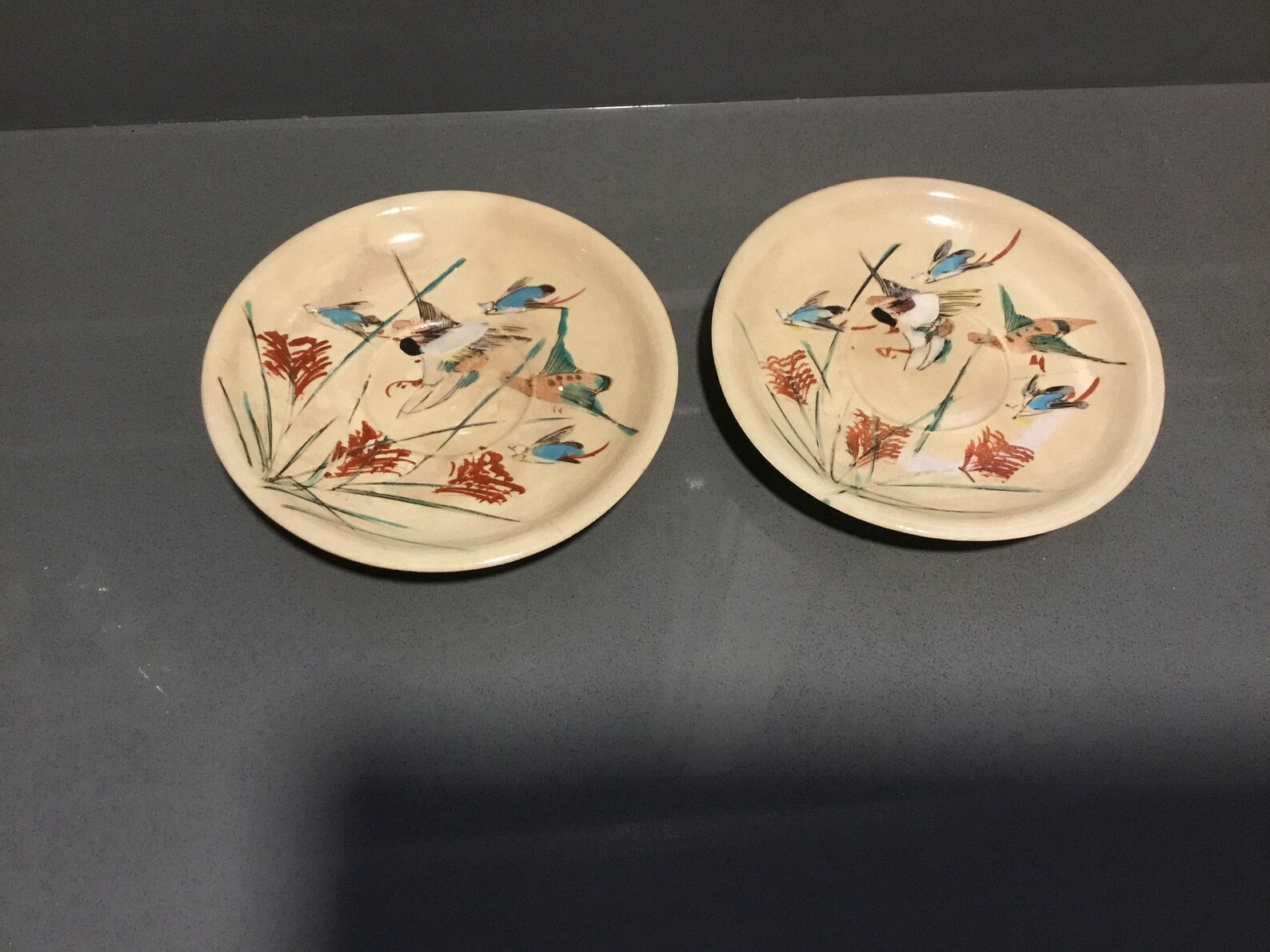 Vintage Tea Set Antique Hand Painted China Bird Pattern Shabby - Etsy