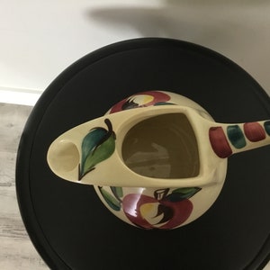 Apple Pitcher Vintage Pitcher Puritan Pottery Shabby Chic Milk Pitcher ...