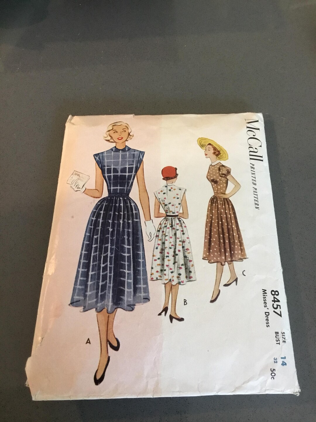 50's Dress Pattern Day Dress Classic 50's Dress Mccall's 8457 Classic ...