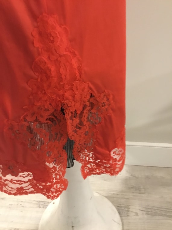 Red Half Slip Vintage Lingerie Van Raalte Slip Made i… - Gem
